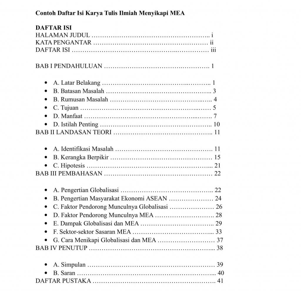 Download 10+ Contoh Daftar Isi Makalah Skripsi Laporan Proposal 2019