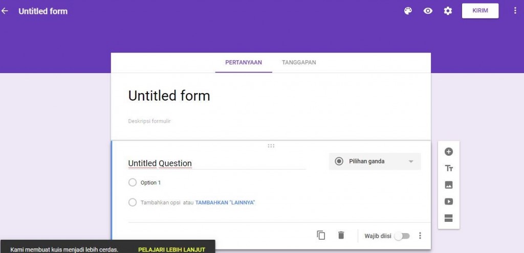 Contoh Kuesioner, Penelitian, Kepuasan Pelanggan, Google Forms